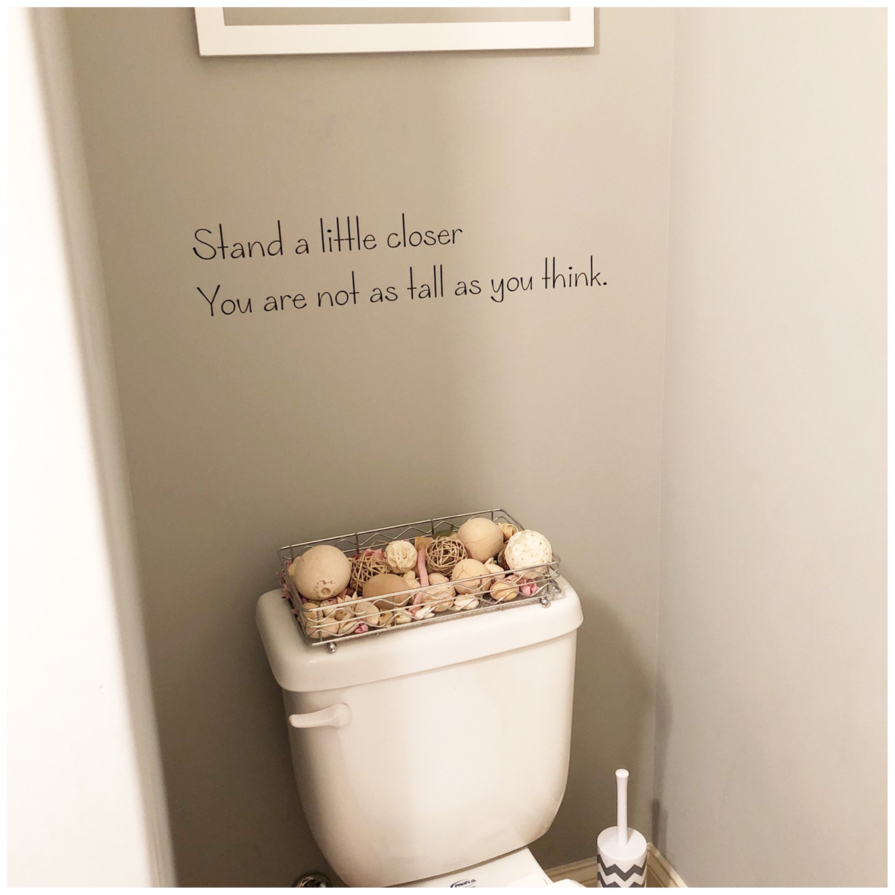 Stand a Little Closer Vinyl - Fun Toilet Sign for Boys - Lettering for ...