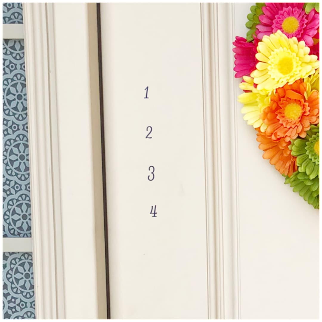 Custom House Number Removable Decal - Custom House Number Decal ...