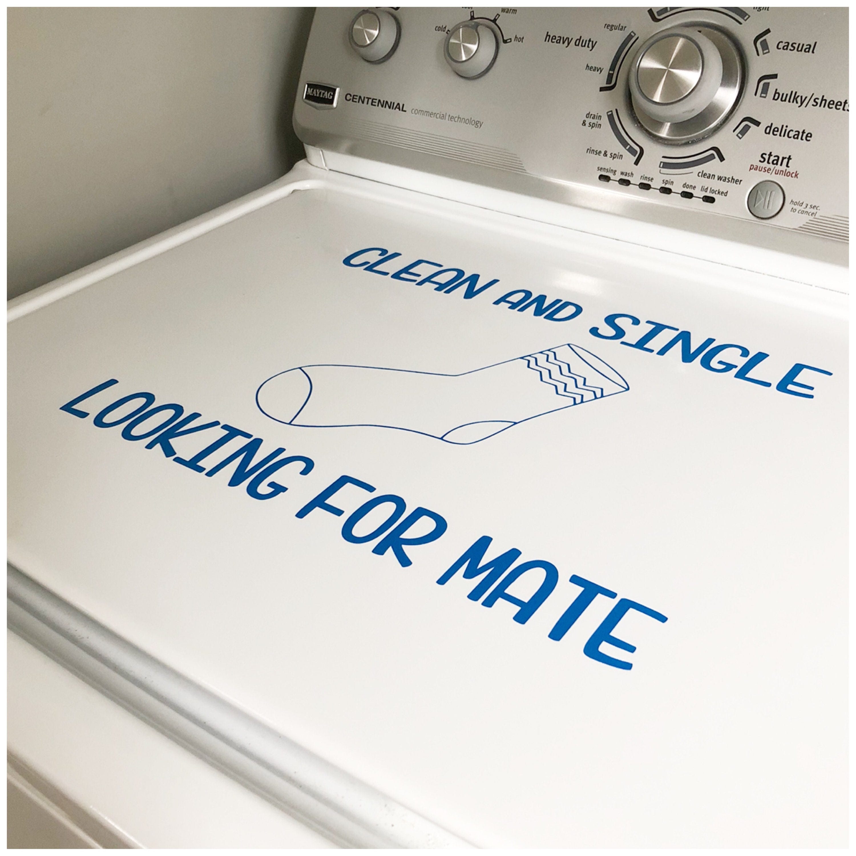 Washer Decal Decor for Washing Machine Custom Clean and - Etsy