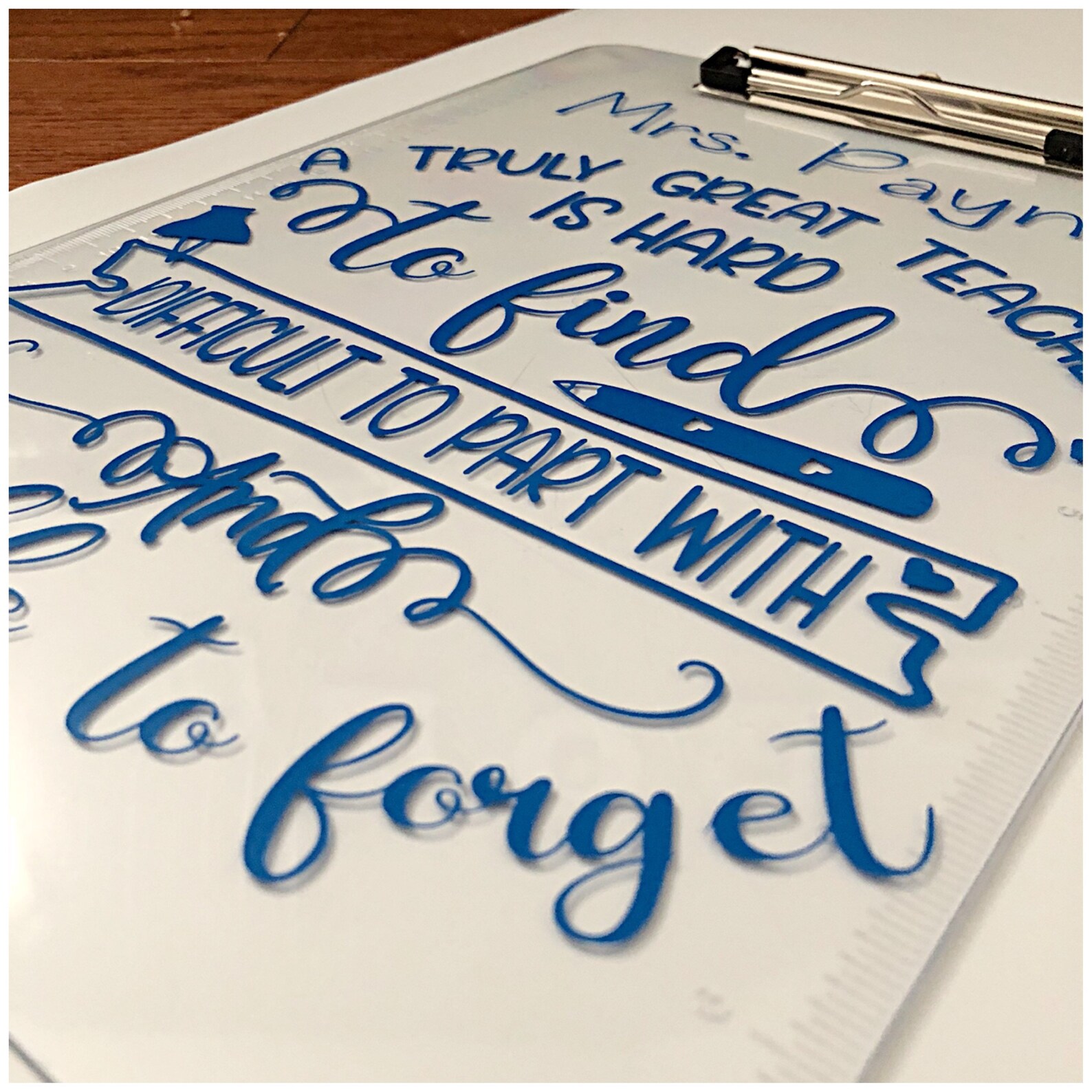 End of Year Teacher Appreciation Gift Personalized Clipboard | Etsy