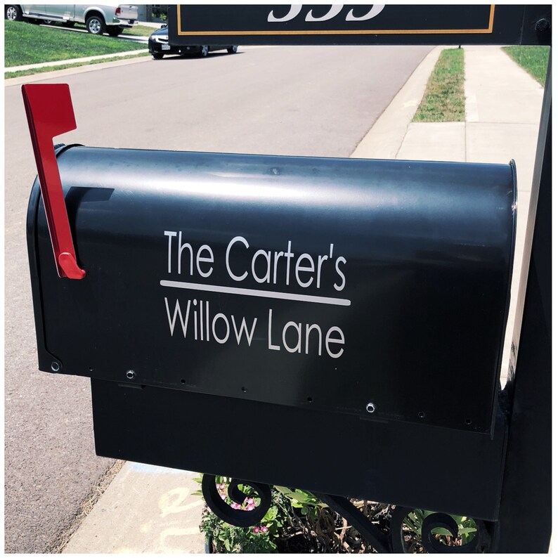 Last Name Mailbox Street Name Mailbox Personalized Mailbox - Etsy