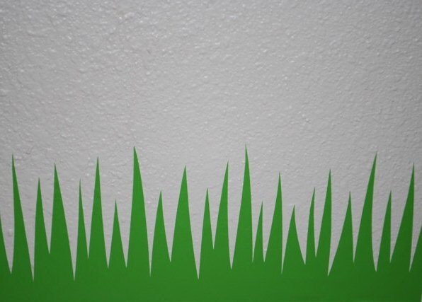 6 IN Tall Blades - Your Length - Grass Decal - Short Grass Border ...