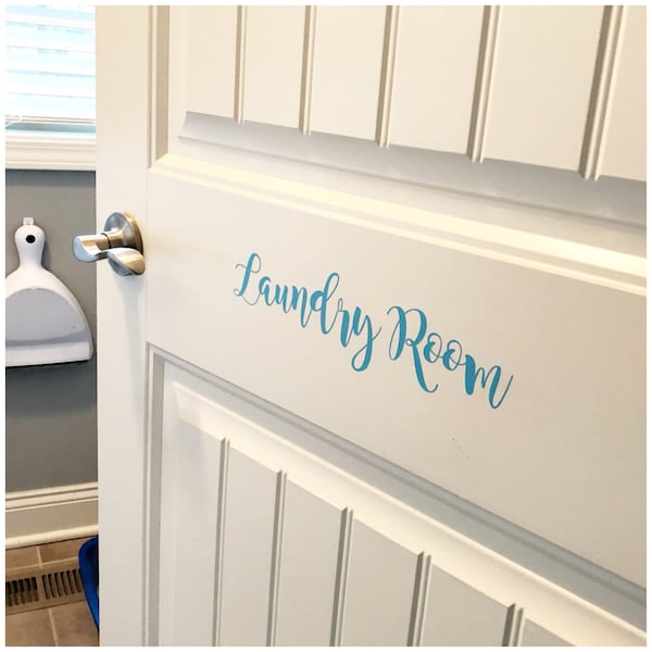 Laundry Door Decal - Etsy