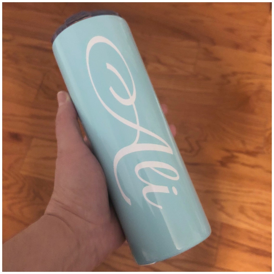 Light Blue Cup With Straw - 20 Oz Skinny Tumbler With Lid ...