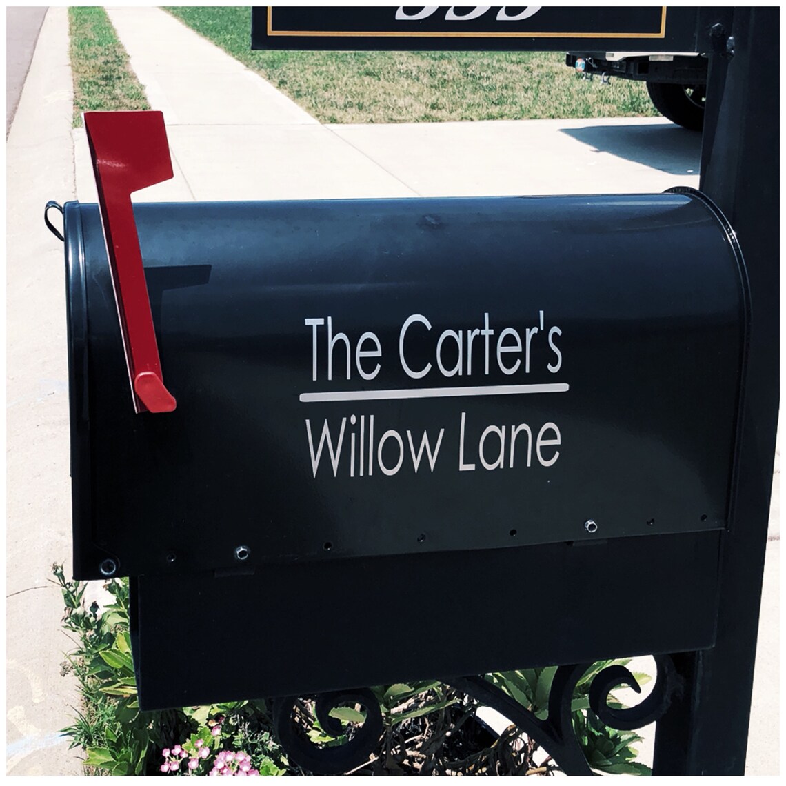 Last Name Mailbox - Street Name Mailbox - Personalized Mailbox Sign ...