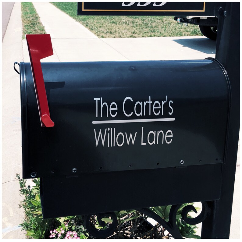 Last Name Mailbox Street Name Mailbox Personalized Mailbox - Etsy
