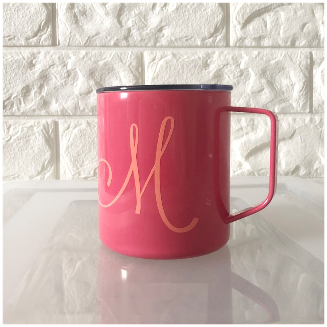 Hot Pink Mug - Personalized Drinkware - Stainless Steel Insulated ...