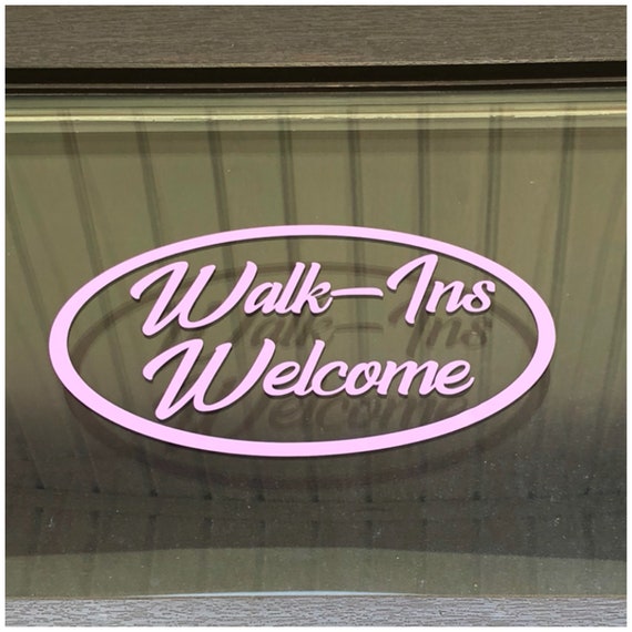 Walk Ins Welcome Business Door Decal Custom Office Door - Etsy