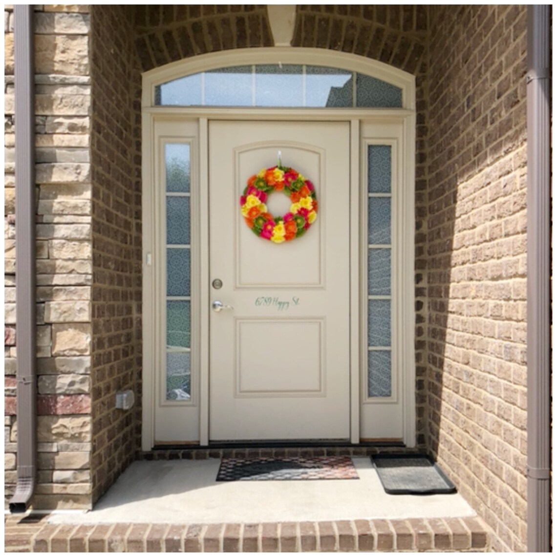 Street Address Sign - Front Door Address Decal - Removable Vinyl Decal ...