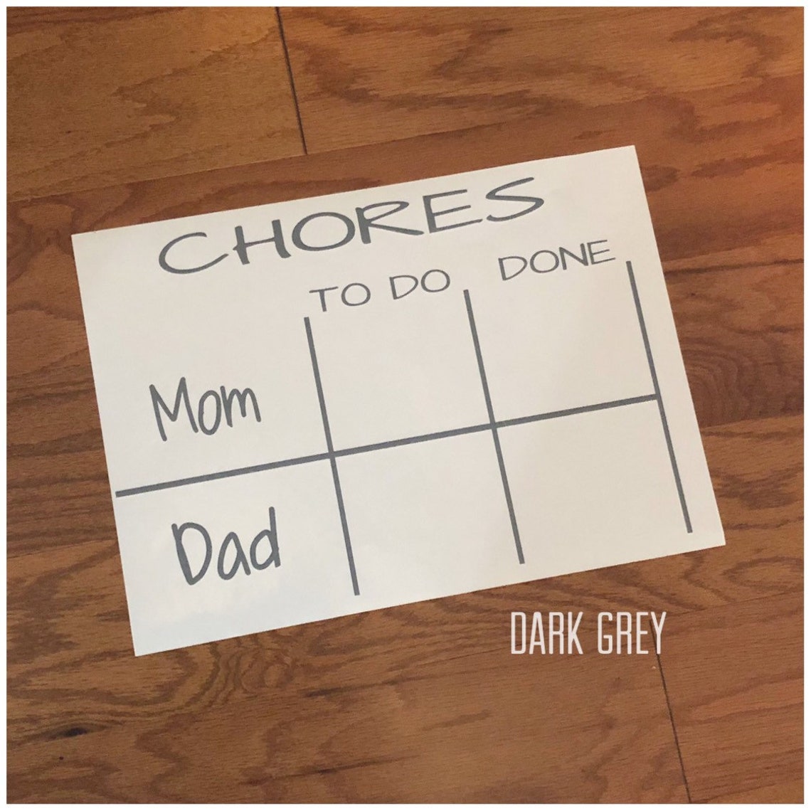 Personalized Chore Chart Vinyl Decal Customized Children - Etsy