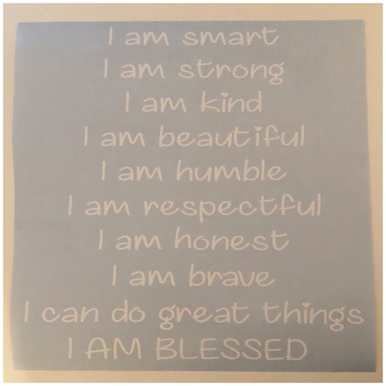 Decal for Mirror Children Motivational Quote Custom - Etsy