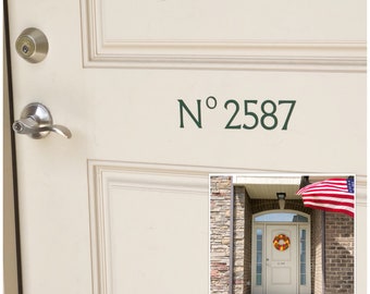 Number Decal for Front Door Address Decal Sticker Vinyl - Etsy