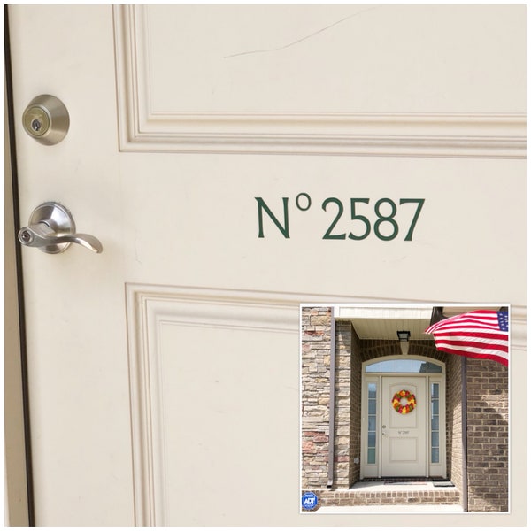 House Number Decal - Etsy