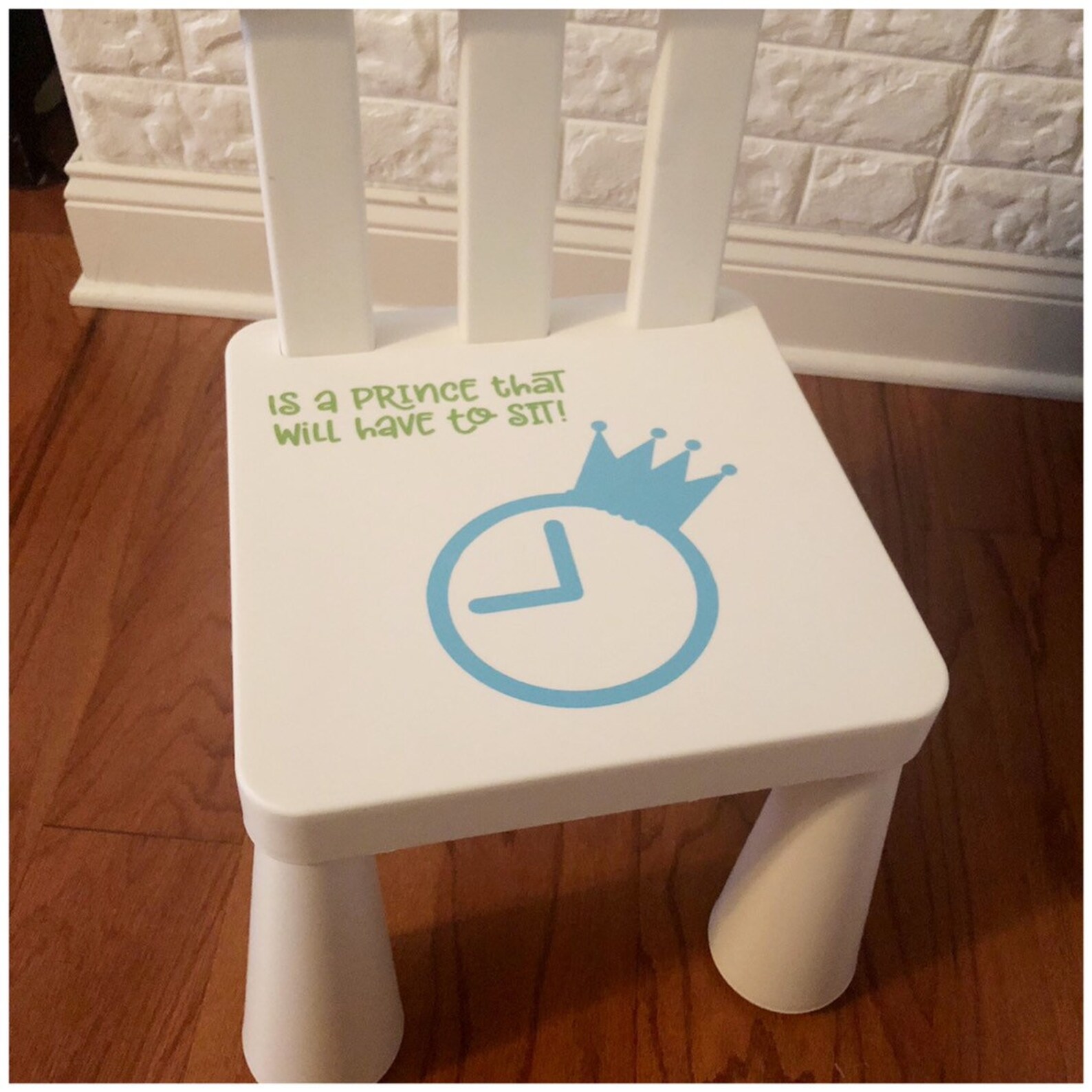 Boy Time Out Chair Decal A Prince Who Throws a Fit Vinyl | Etsy