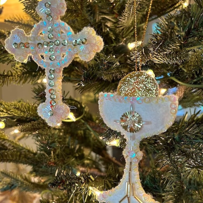 Made to Order Chrismon Symbol Christmas Ornaments Set of 8 Custom Hand ...