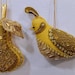 12 Days of Christmas Hand Made Felt Partridge and Pear Beaded Ornaments ...