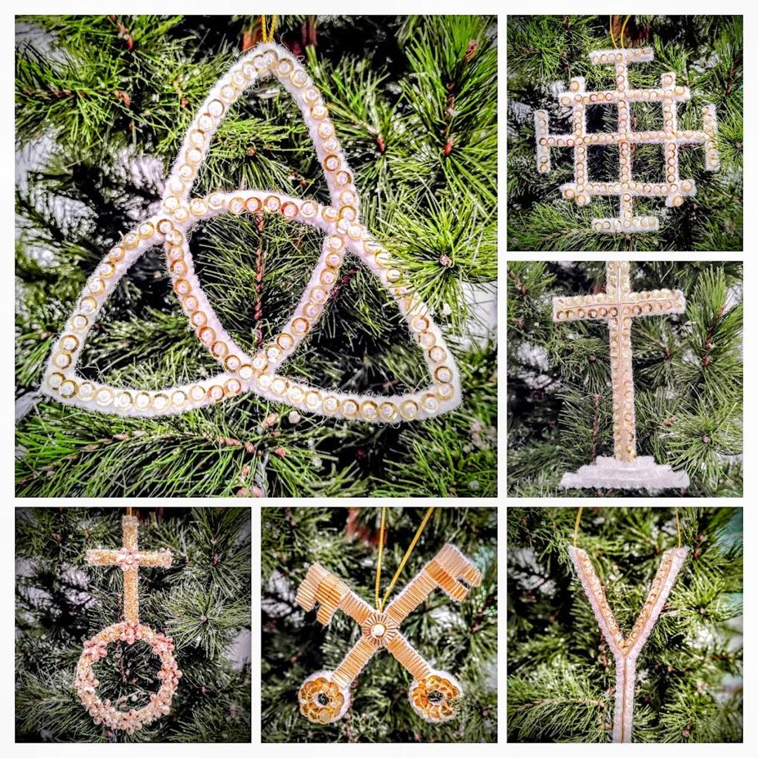Vintage Inspired Christmas Chrismon Ornament, Religious Ornament ...