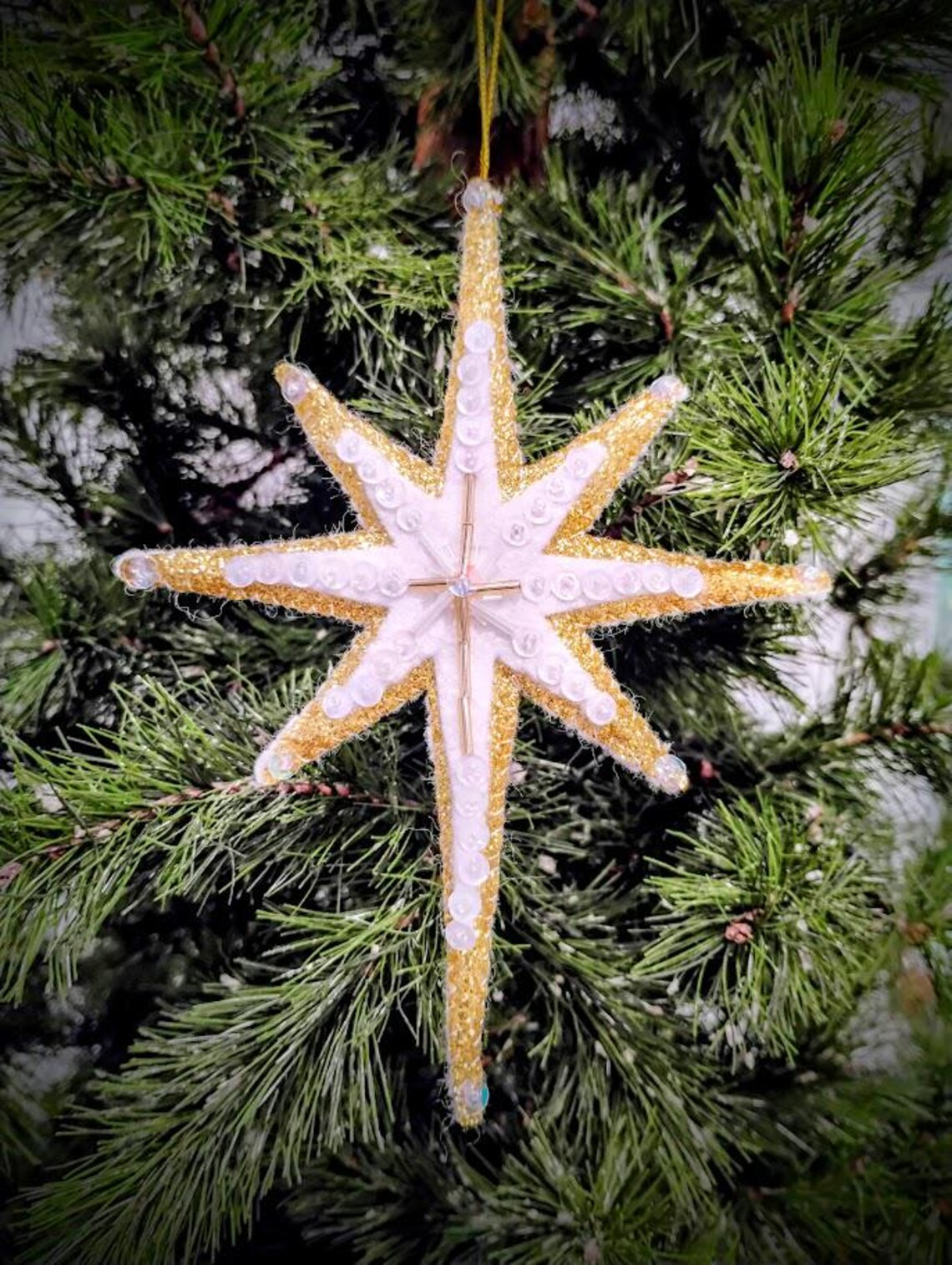 Made to Order Chrismon Christmas Ornaments Set of 4 Custom Felt Beaded ...