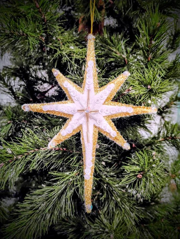 Made to Order Chrismon Christmas Ornaments Set of 4 Custom Felt Beaded ...