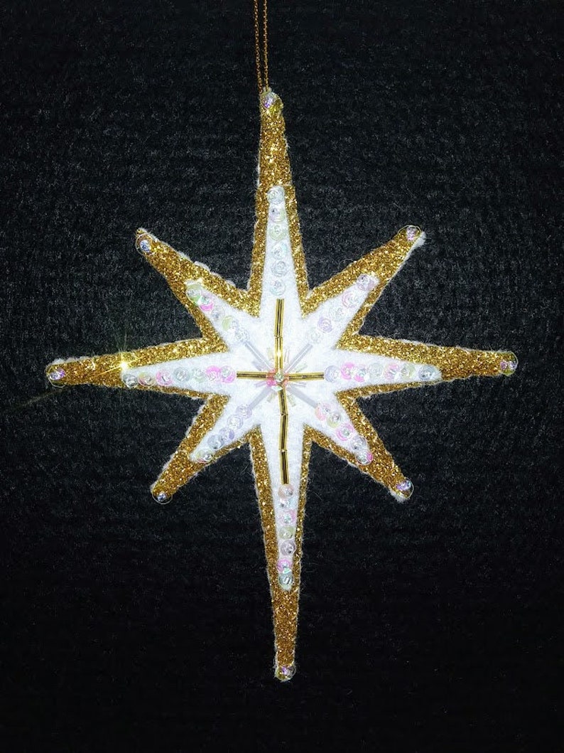 Made to Order Chrismon Christmas Ornaments Set of 4 Custom Felt Beaded ...