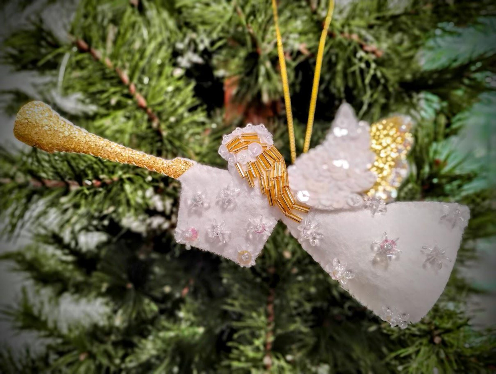 Made to Order Chrismon Christmas Ornaments Set of 4 Custom Felt Beaded ...