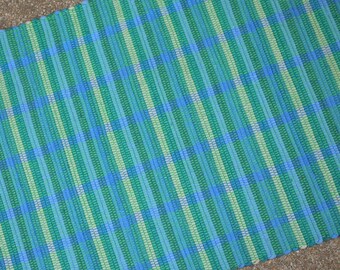 Green Rag Rug - Etsy