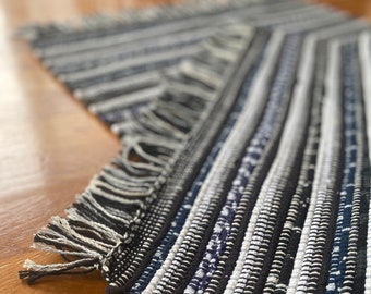 Black and White Rag Rug | Etsy