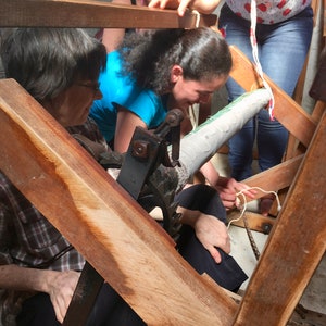 Handwoven Machine Washable Rag Rug Placemats in Warm Rust, Grey, and ...