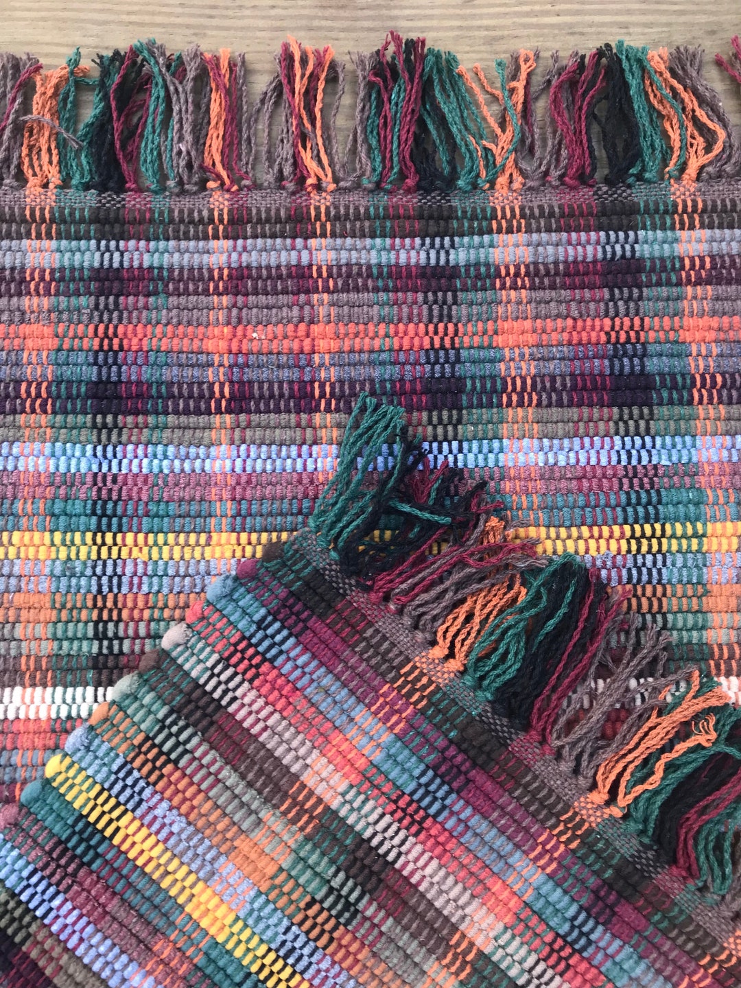 20 X 30 Rios Global Spice With Earth Tones Fair Trade Rag Rug - Etsy