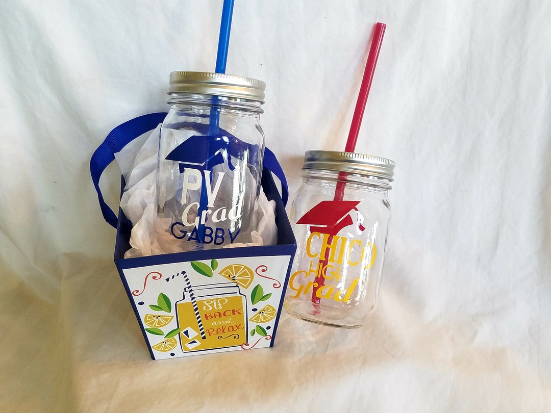2025 GRAD Senior Gift College Grad Two Color GRADUATE Drink Graduation ...