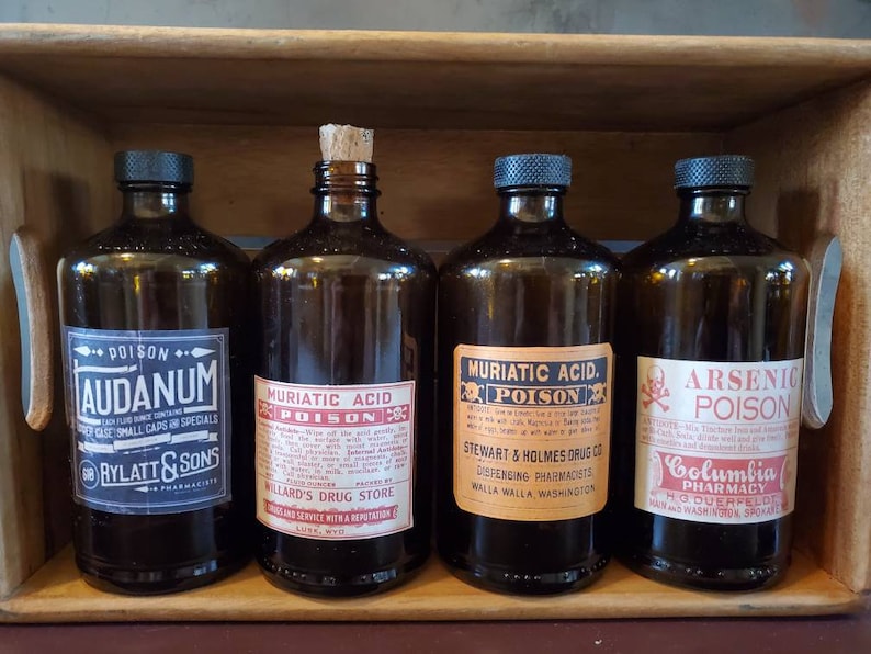 PICK your POISON MEDICINE Brown Bottle Apothecary Potion Brown | Etsy