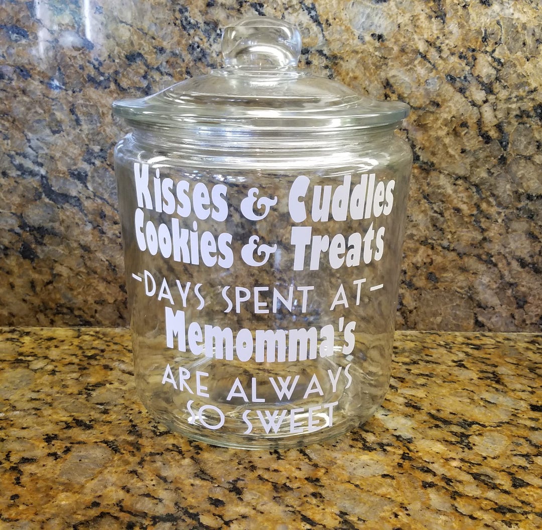 DIY 1 Gallon PERSONALIZED Cookie Jar Custom Candy Jar Treat Jar Custom ...