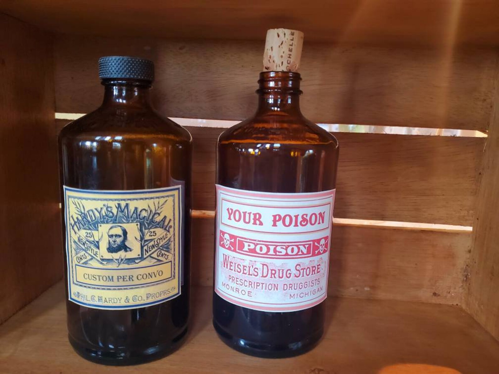 PICK your POISON MEDICINE Brown Bottle Apothecary Potion Brown | Etsy