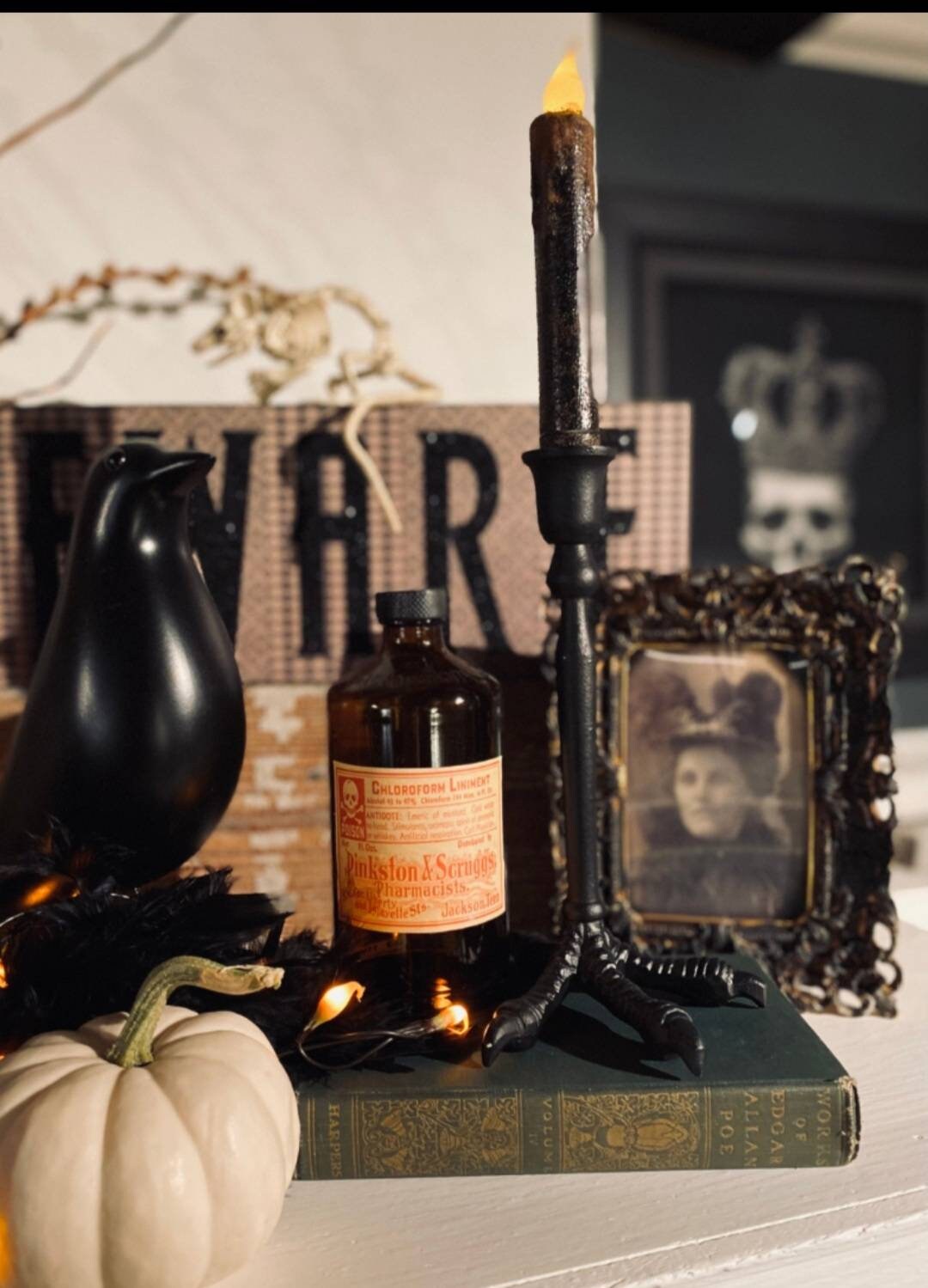 Vintage CHLOROFORM Label Pick Your POISON Medicine Brown Bottle ...