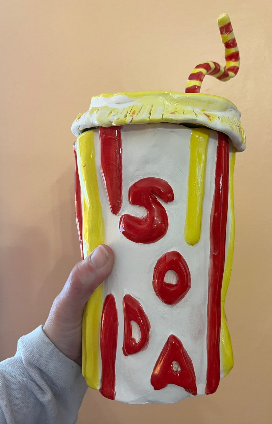 Handmade Ceramic Soda Vase or Use as a Planter . Great Gift for the ...