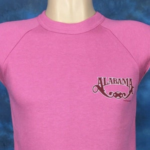 Nos Vintage 80s ALABAMA CONCERT Muscle Sweatshirt T-shirt *XXS* Country ...