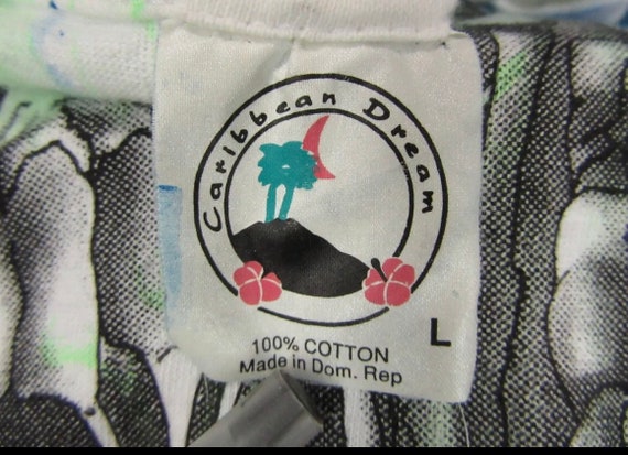 Vintage 90s SKELETON ALL-OVER Print T-Shirt *Large* p… - Gem