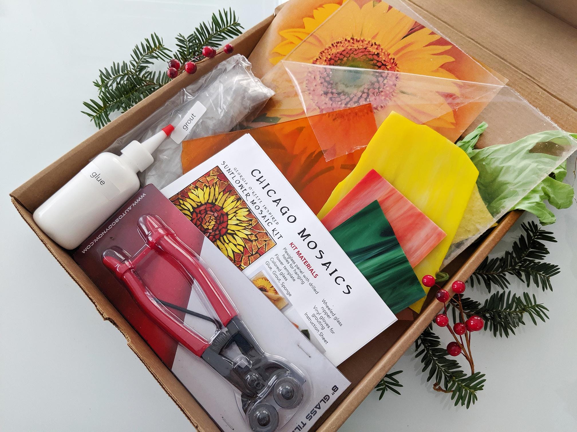 Mosaic Sunflower Art Kit - Etsy