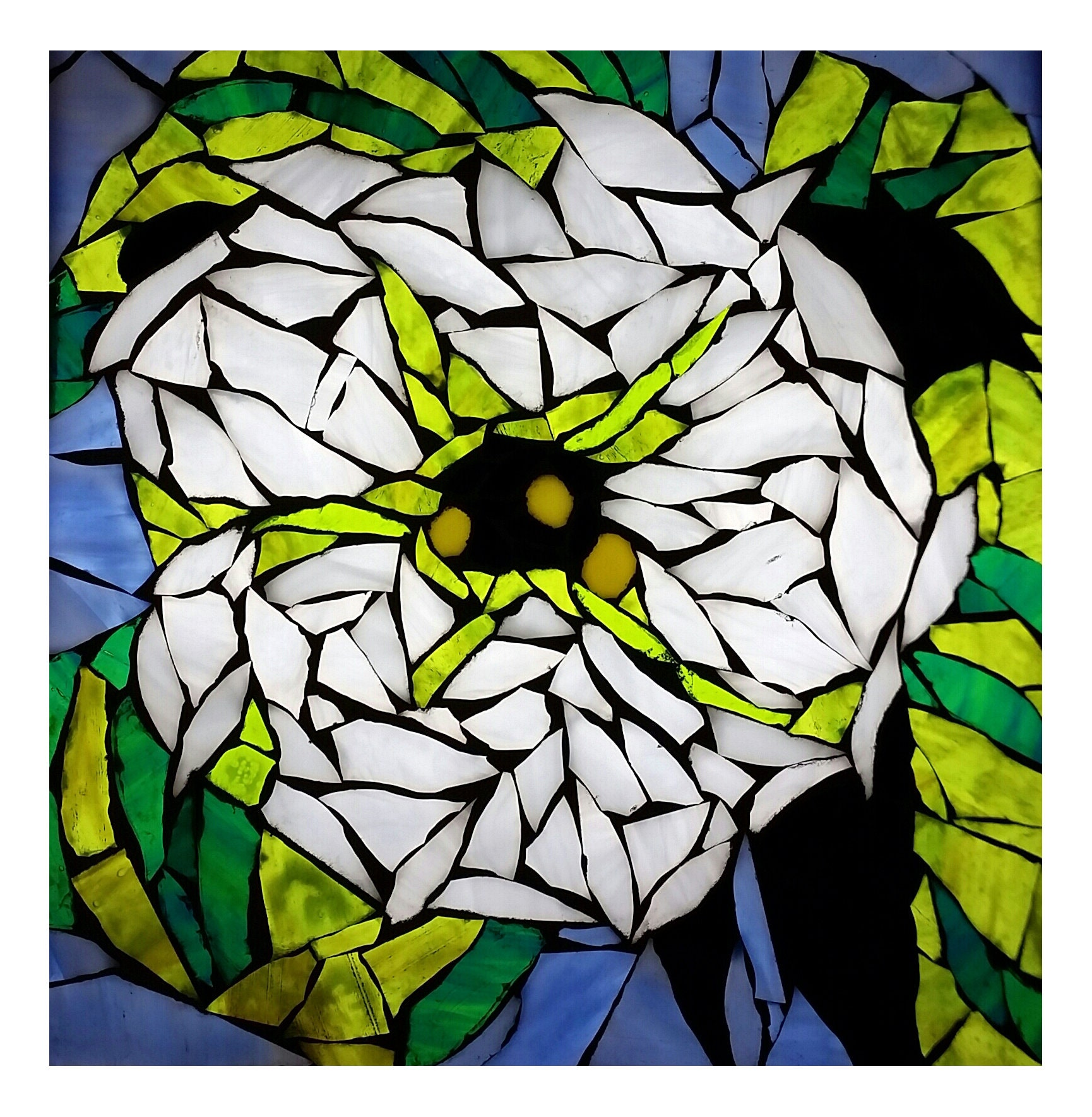 Jimson Flower Mosaic DIY Art Kit - Etsy