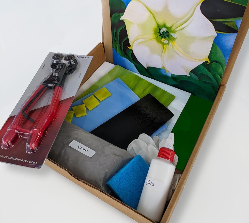 Jimson Flower Mosaic DIY Art Kit - Etsy