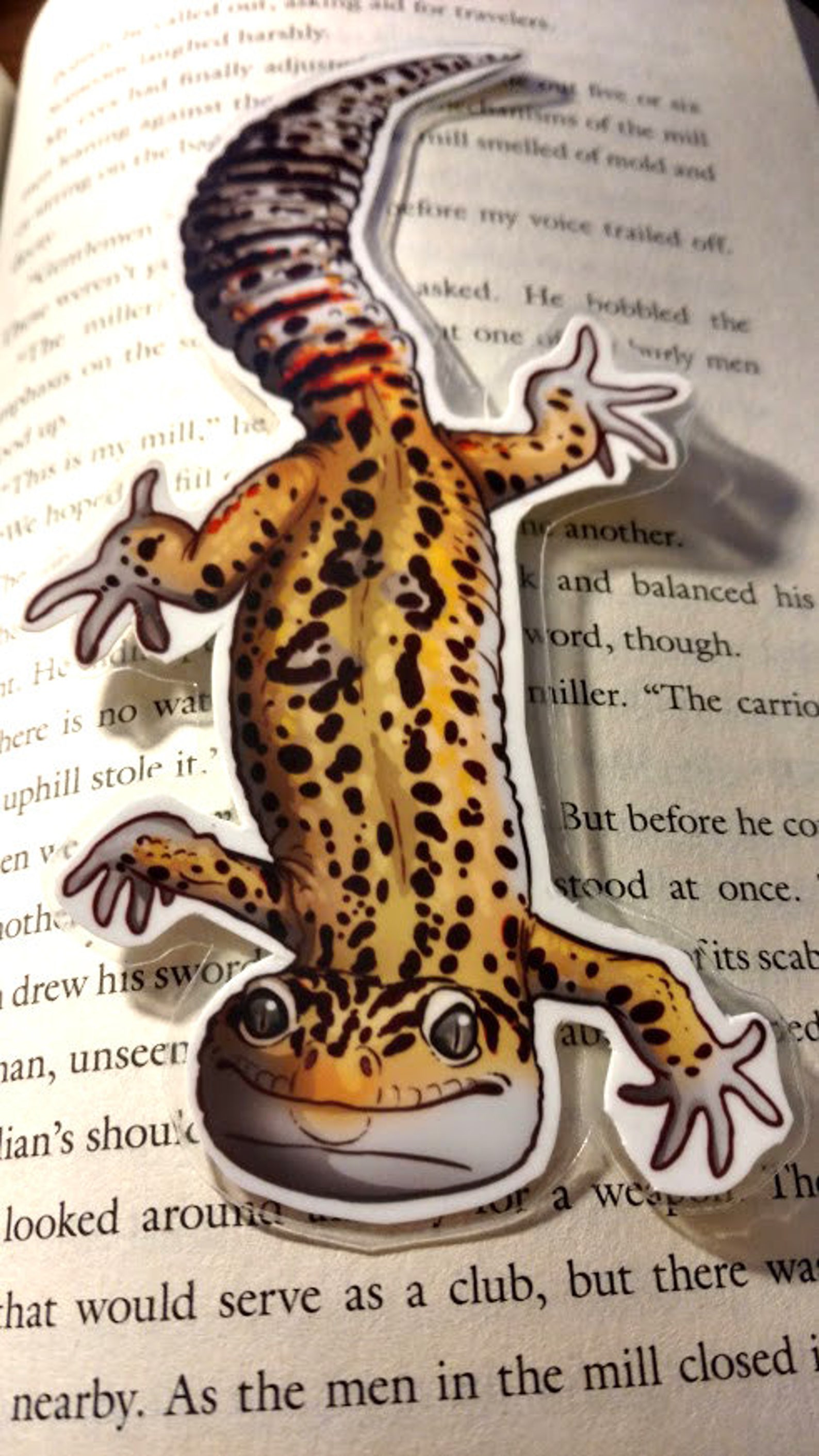 Leopard Gecko Page Pet Bookmark - Etsy