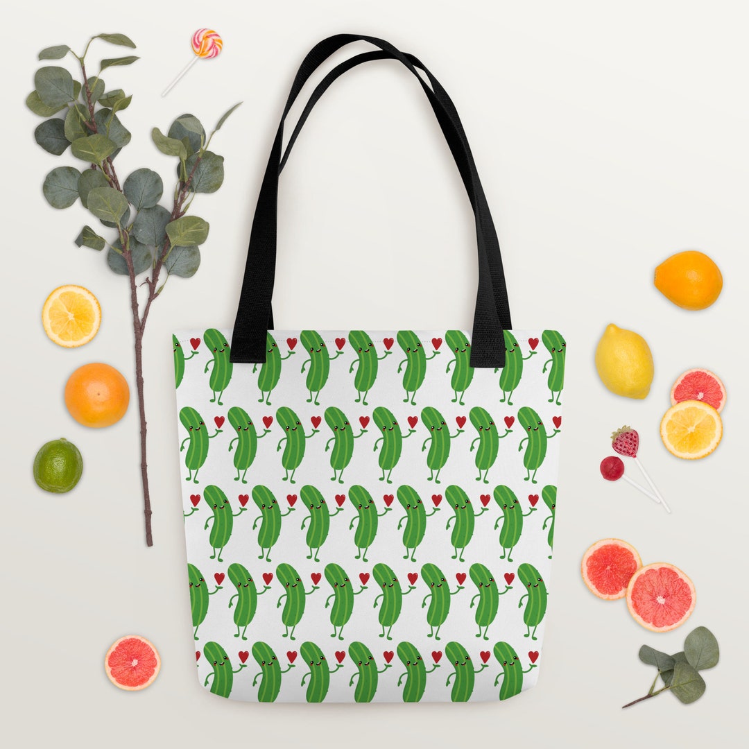 Pickle Love Tote Bag Funny Pickle Bag Love Pickles Gift for Her Pickle ...