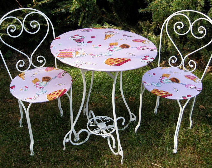 Kid's Ice Cream Parlor Table & Chair Set - Etsy