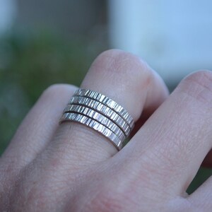 Tree Bark Stacking Rings,stackings Rings, Sterling Stacking Rings ...