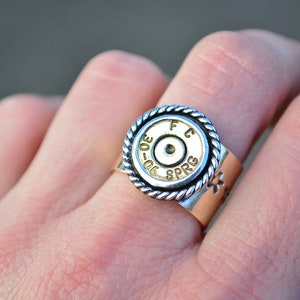 Bullet Ring, Size 5, Raw Brass Bullet, Brass Bullet Ring, Bullet ...