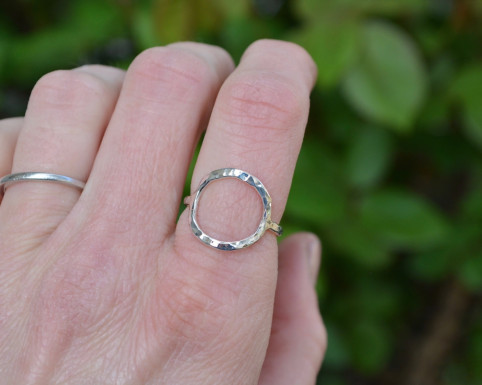 Circle Stacking Ring, Circle Ring, Circle, Shapes, Geometric Jewelry ...