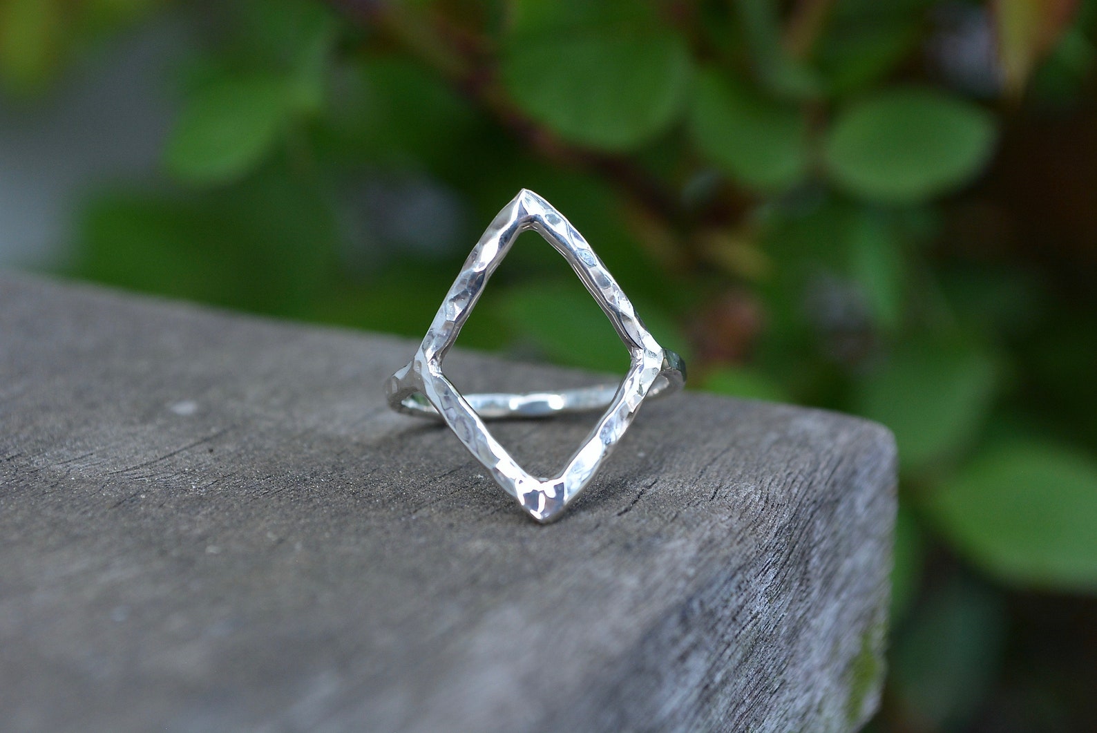 Diamond Shape Ring Geometric Ring Diamond Ring Diamond | Etsy