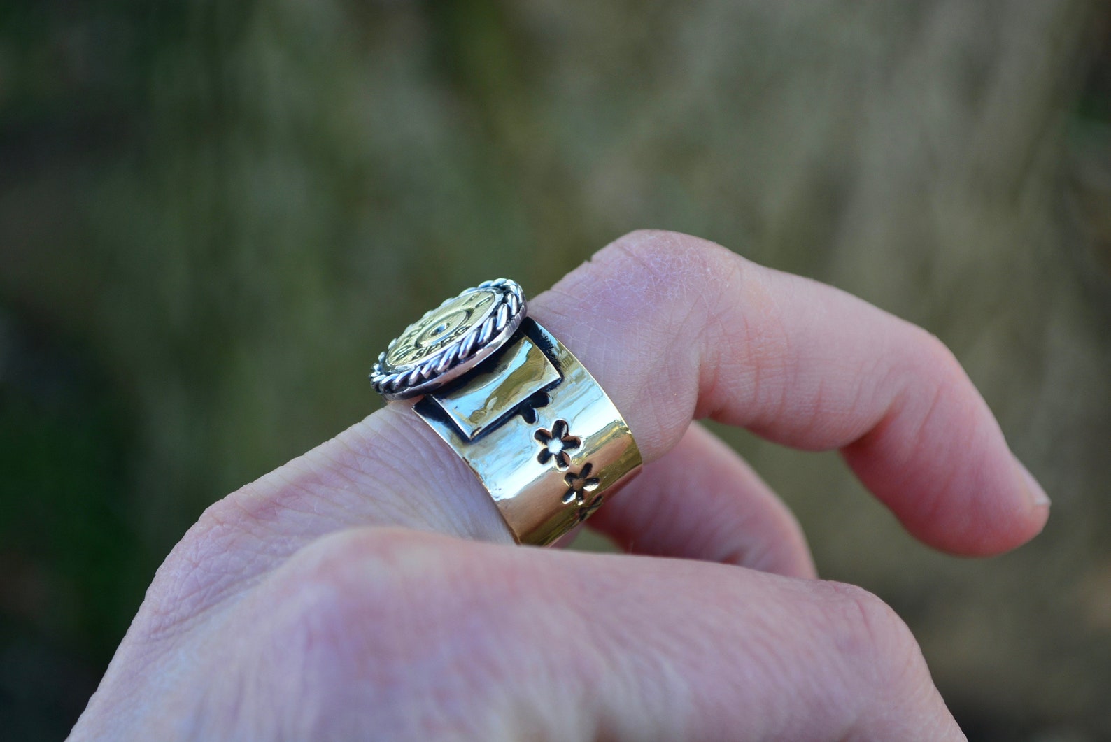 Bullet Ring Size 6.75 Raw Brass Bullet Bullet Bullet - Etsy