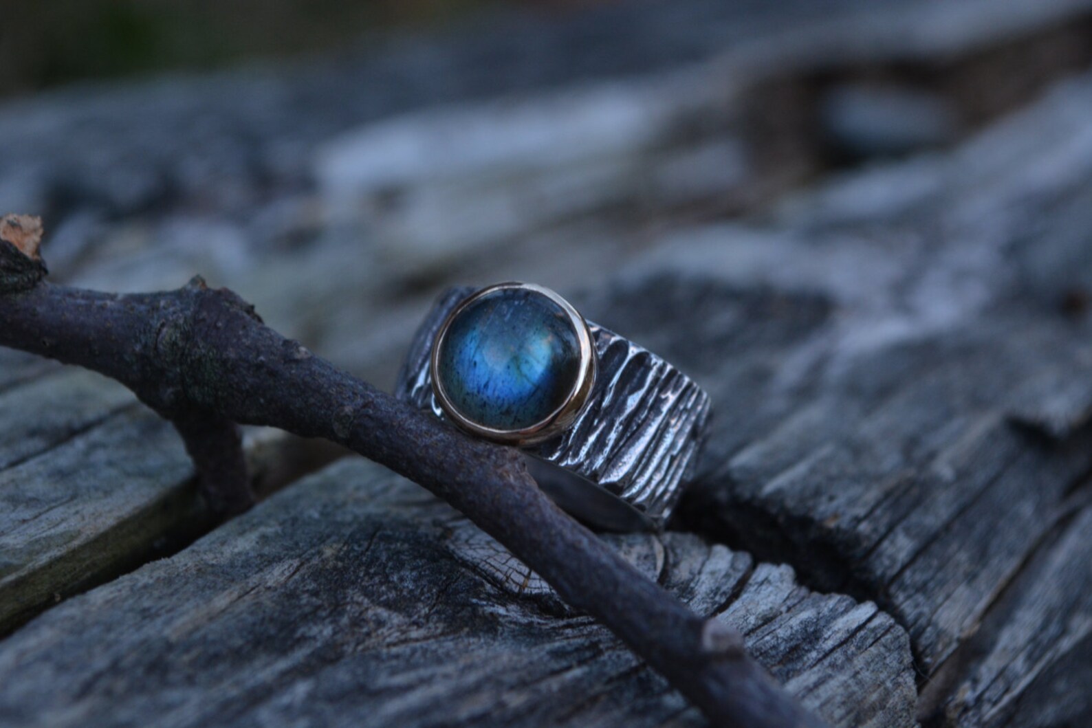 Labradorite Wide Band Ring, Labradorite Ring, Labradorite Gold ...