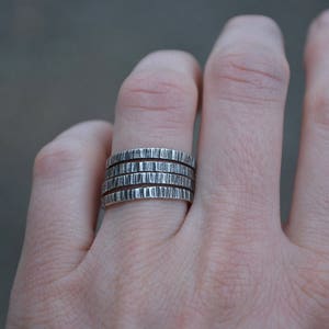 Tree Bark Stacking Rings,stackings Rings, Sterling Stacking Rings ...